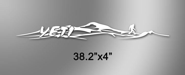 Yeti Mountains Wrangler Decal Sticker Windshield Banner JK TJ YJ - Etsy