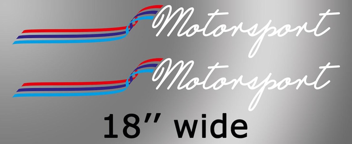 M Colors Motorsport Windshield Decal Sticker for BMW E39 E46 E60 M3 M4 ...
