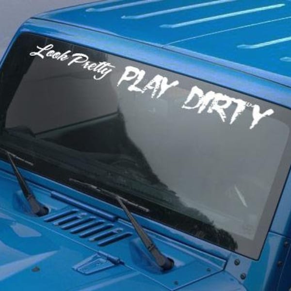 Look Pretty Play Dirty Svg - Etsy