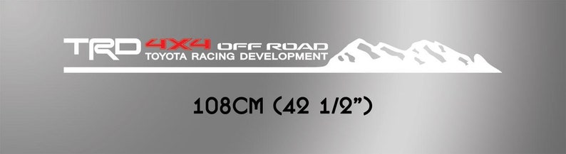 TRD Racing Development 4x4 off Road Mountains Windshield Banner Vinyl ...