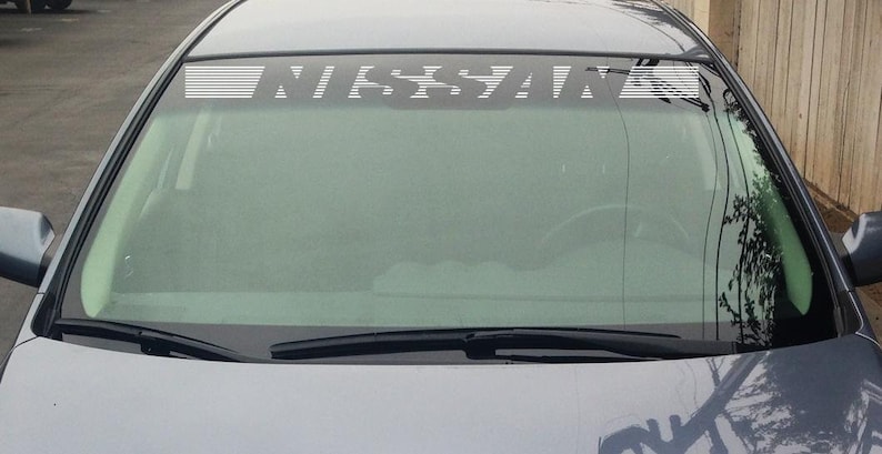 Windshield Banner Vinyl Decal Sticker All Colors - Etsy