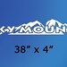 Rocky Mountain Wrangler Rubicon Recon Decal Sticker Windshield Banner ...