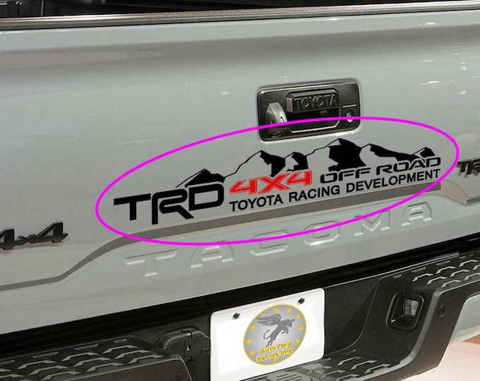 TRD 4x4 off Road Tailgate Decal Sticker for Tacoma Tundra Toyota - Etsy