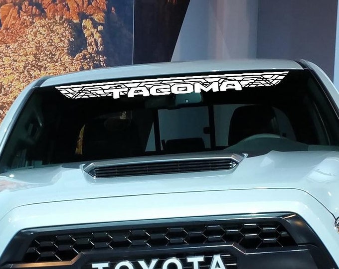 TRD Racing Development 4x4 off Road Mountains Windshield Banner Vinyl ...
