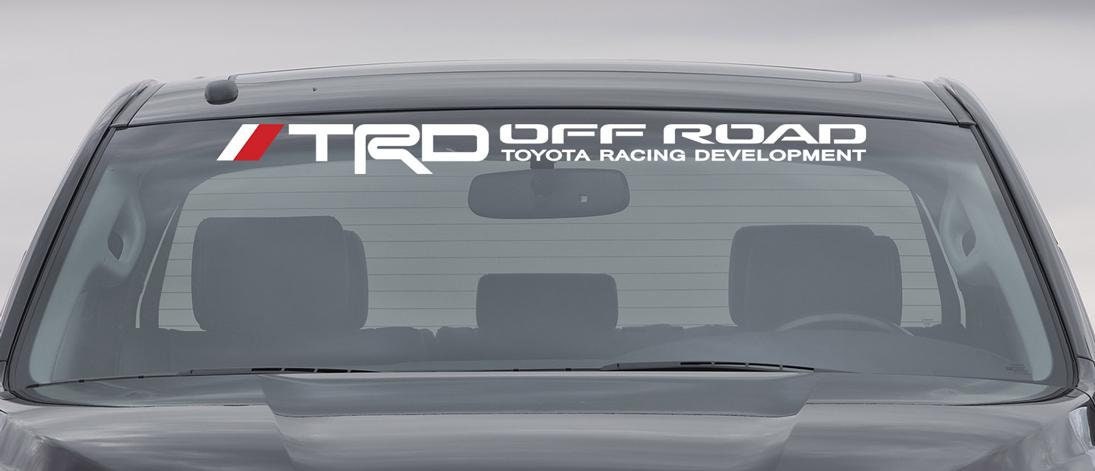 TRD off Road Racing Development Windshield Banner Vinyl Decal Sticker ...