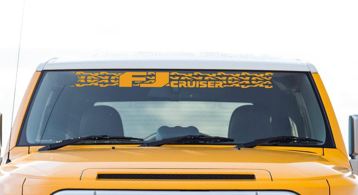 FJ Cruiser Tire Tracks Decal Sticker Windshield Banner - Etsy