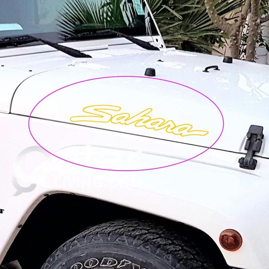 Sahara Hood Side Decals Graphics Vinyl Stickers for Wrangler - Etsy