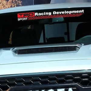 TRD Racing Development Sport Windshield Banner Vinyl Decal Sticker for ...
