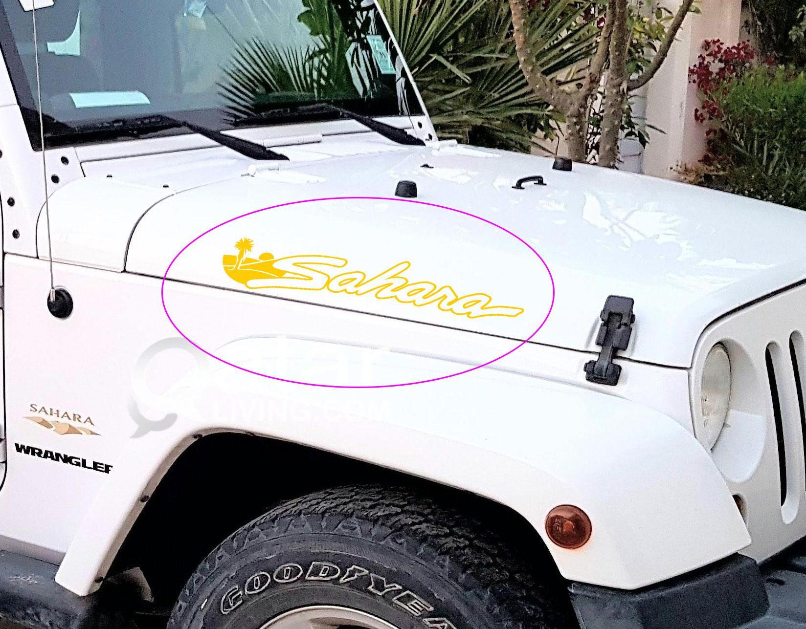 Sahara Hood Side Decals Graphics Vinyl Stickers for Wrangler - Etsy