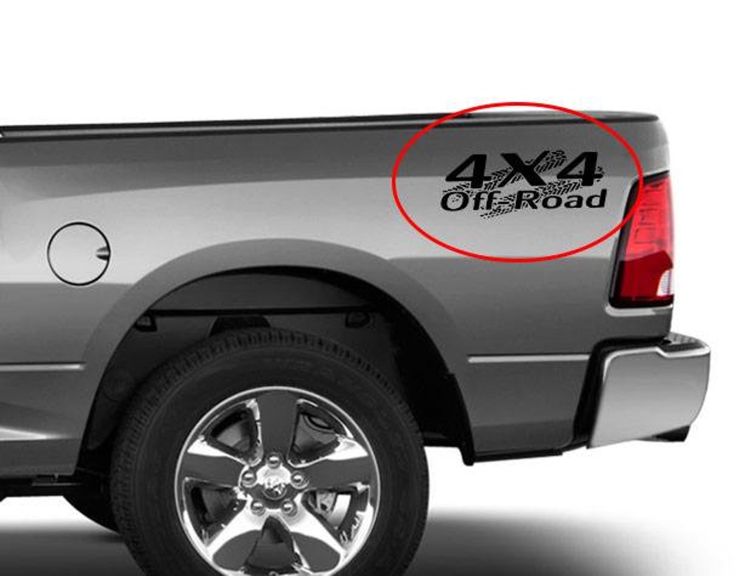 4x4 Tire Tracks off Road Truck Bedside Decals Stickers - Etsy