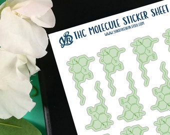 Thc stickers | Etsy