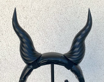 Curved Demon Imp HORNS for Headphones, Wiccan Gothic Satyr Horns, Devil ...