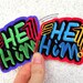 He Him Pronoun Graffiti Sticker Waterproof Vinyl Laptop Stickers LGBTQ ...