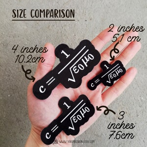 Speed of Light Lightspeed Equation Waterproof Sticker Science Vinyl ...