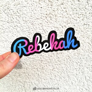 Custom Transgender Name Stickers Waterproof Vinyl Pride Sticker for ...