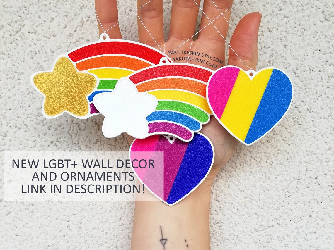 10 Mini Transgender Pride Flag Heart Waterproof Vinyl Sticker - Etsy