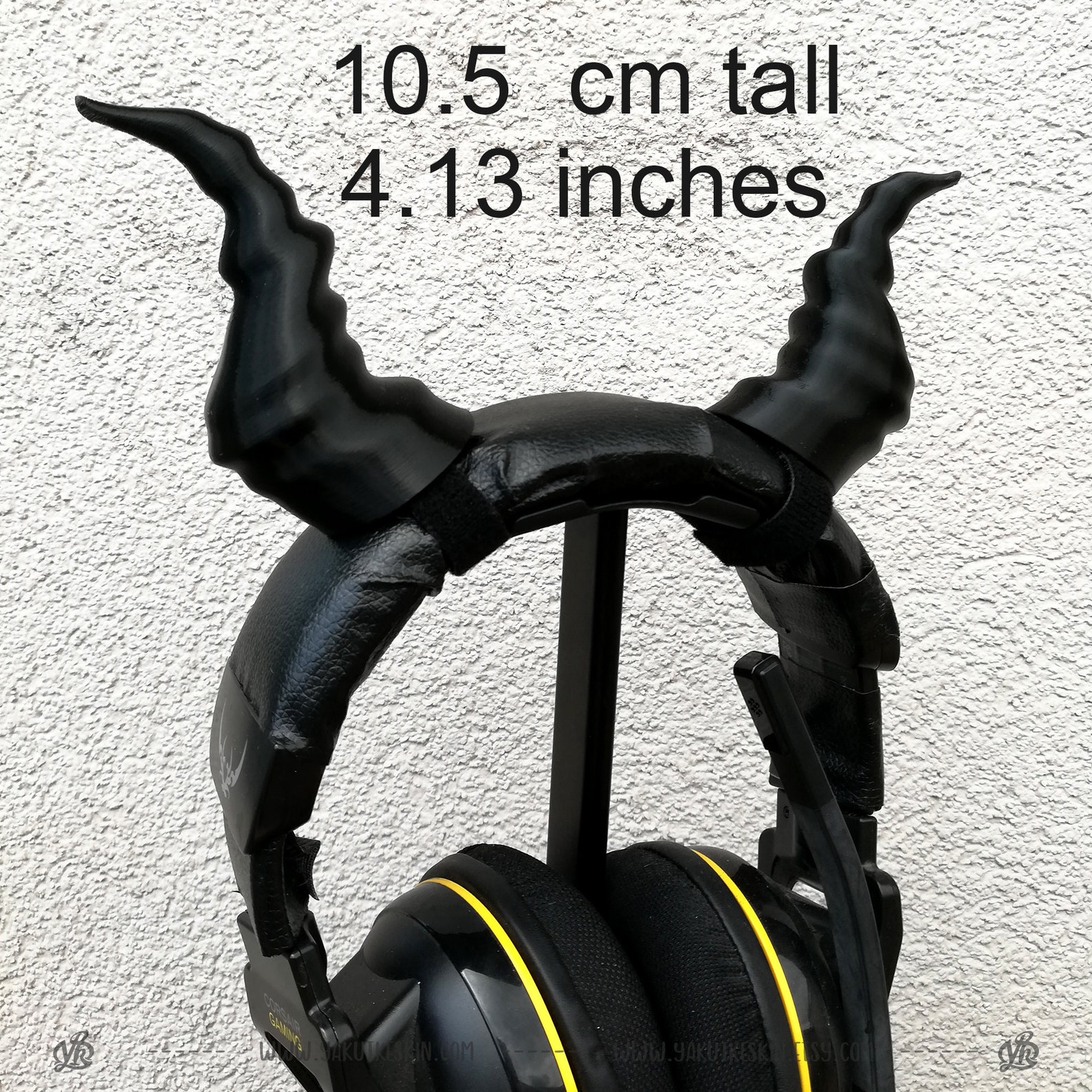 Gothic DEMON HORNS for Headphones Dragon Horns Devil Horns - Etsy