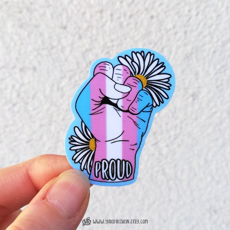 Transgender Trans Waterproof Vinyl Sticker Pride Flag Laptop - Etsy