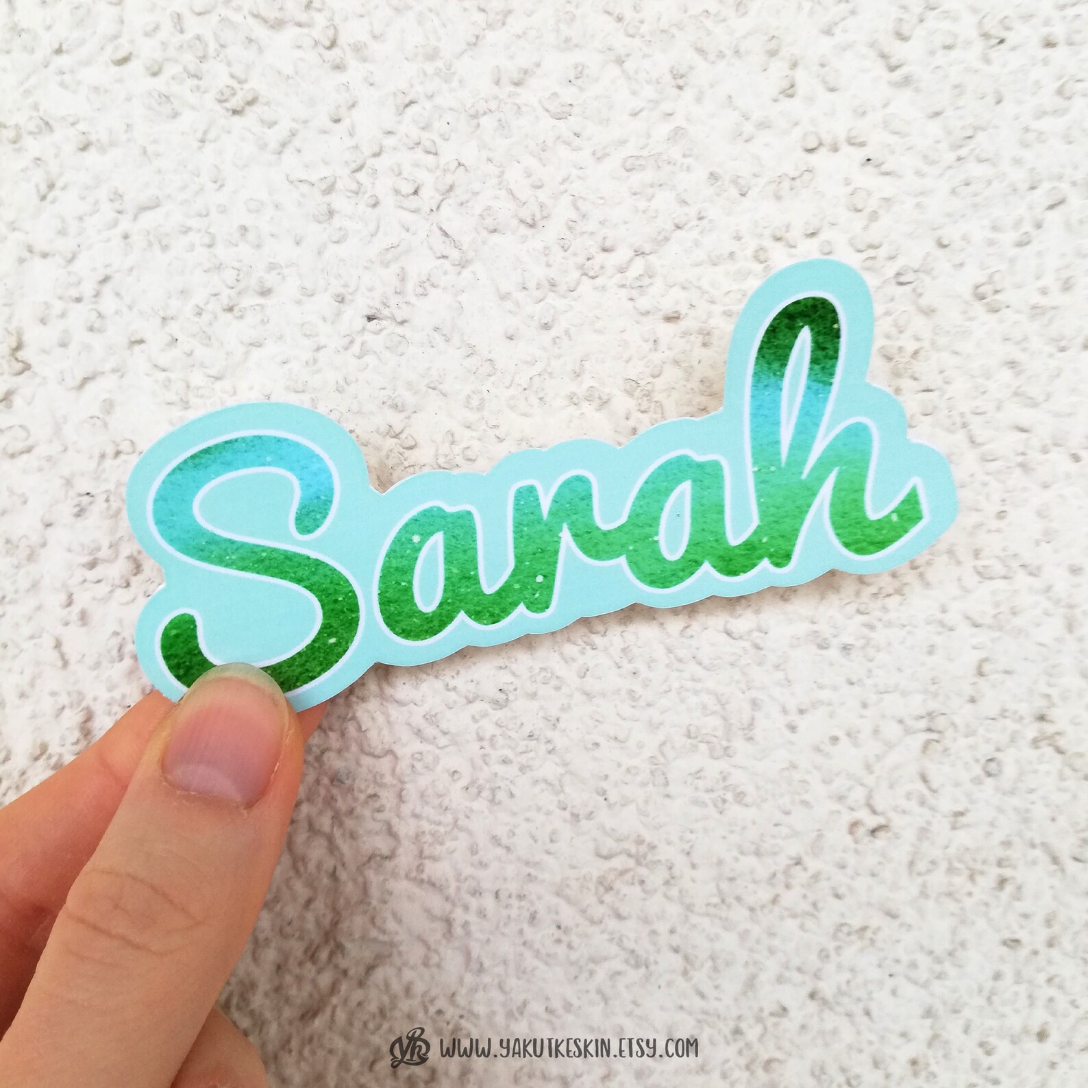 Cute Custom Name Stickers Waterproof Vinyl Sticker Aesthetic - Etsy