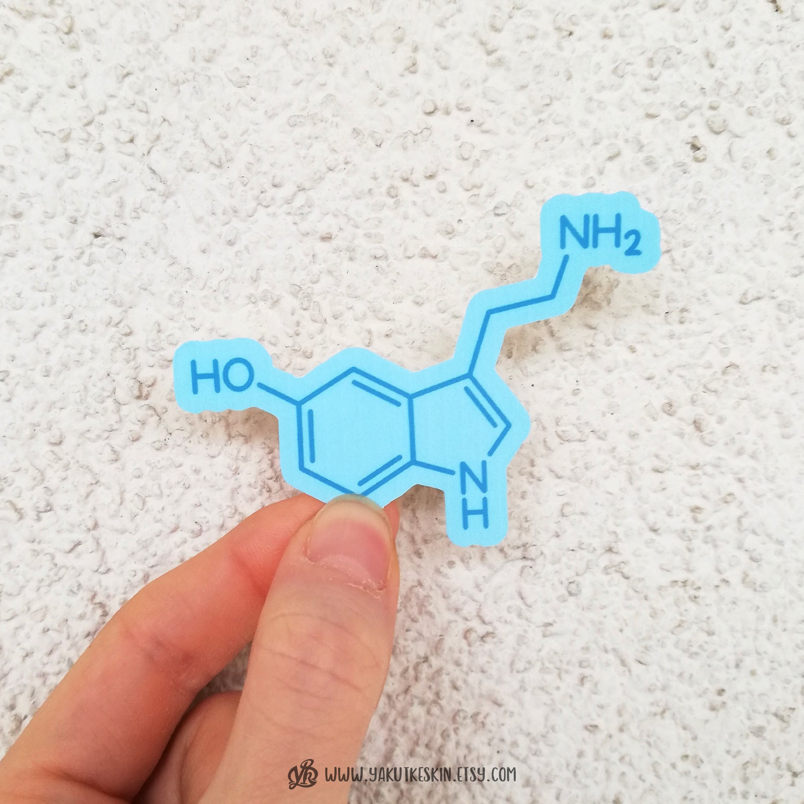 Serotonin Chemical Structure Science Vinyl Laptop Sticker - Etsy