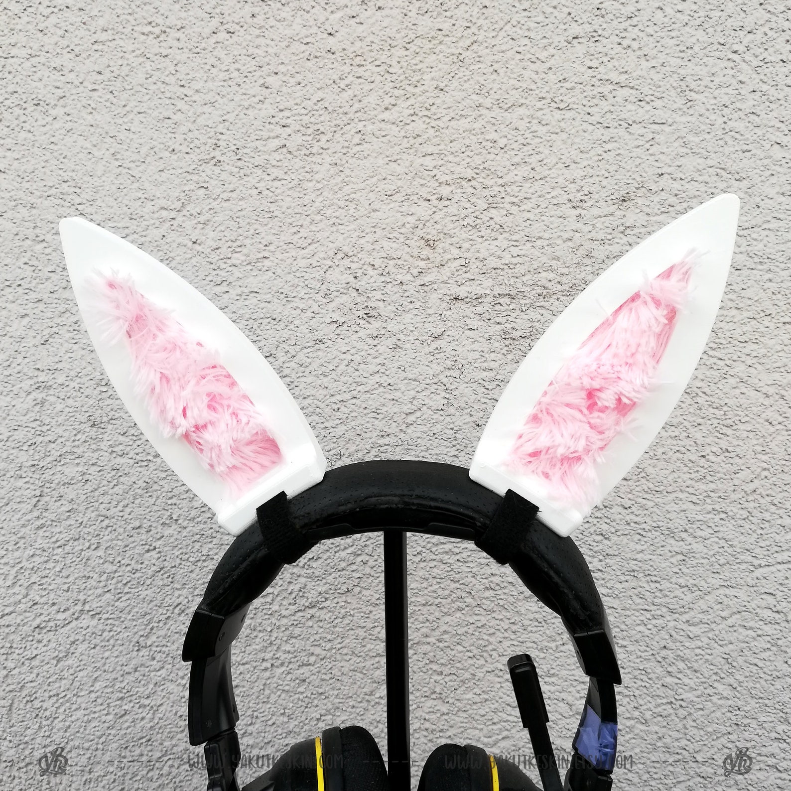 Bunny Ears for Headsets and Headphones Faux Fur Rabbit Ears | Etsy