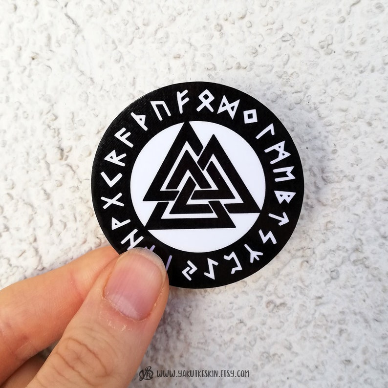 Valknut Rune Viking Symbol Waterproof Vinyl Sticker Laptop | Etsy