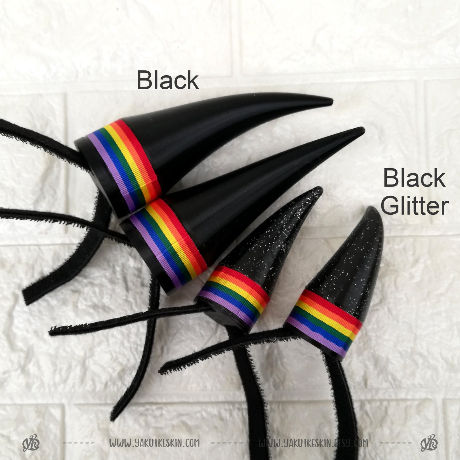 LGBTQ Rainbow HORNS for Headphones Pride Month Costume Horns - Etsy