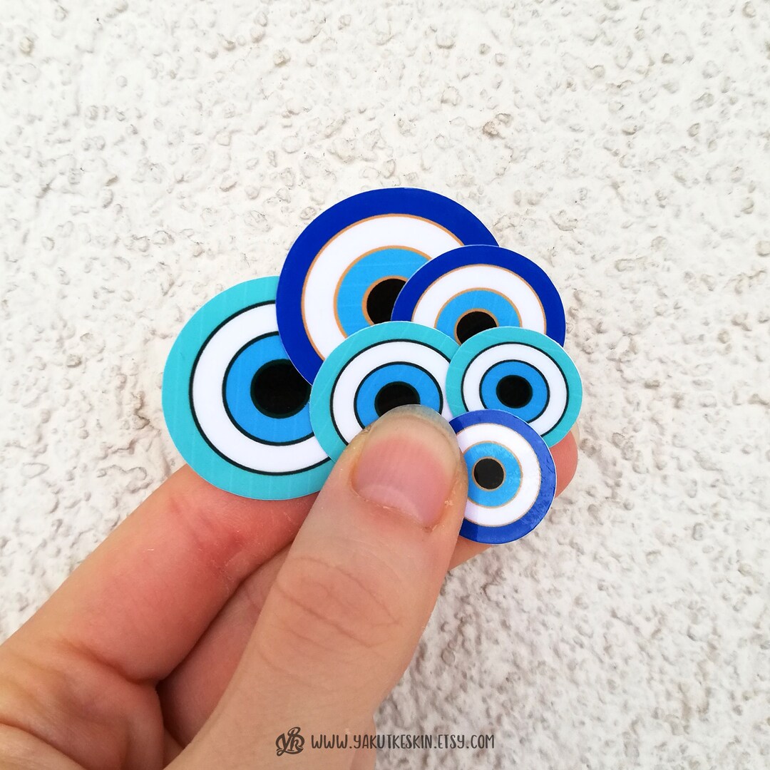 Set of Evil Eye Waterproof Vinyl Stickers Pack Laptop Decal - Etsy