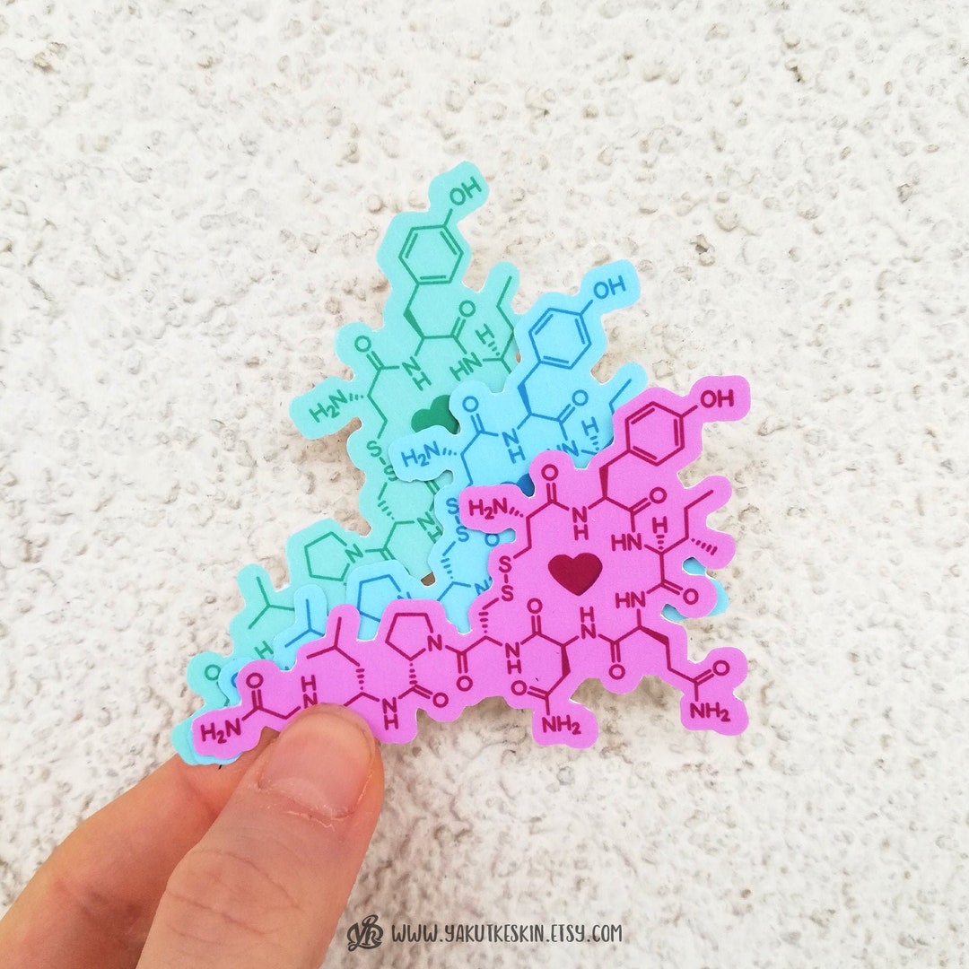 Oxytocin Molecule Love Hormone Science Vinyl Laptop Sticker - Etsy