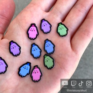 10 MINI Ghosts Halloween Sticker Pack, Pastel Halloween Decor ...