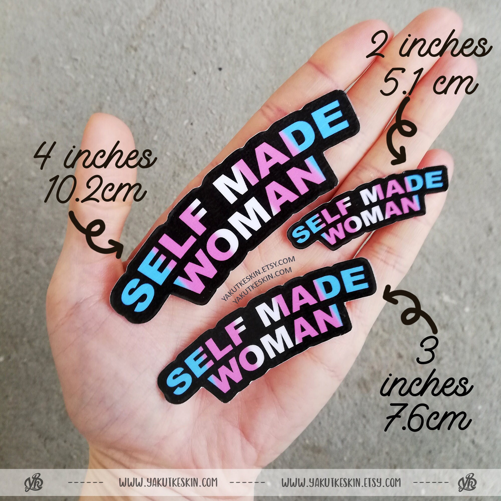 Self made woman Transgender stickers waterproof vinyl pride | Etsy