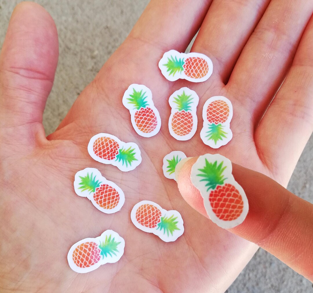 10 MINI Pineapple Sticker Pack Waterproof Vinyl Laptop Sticker ...