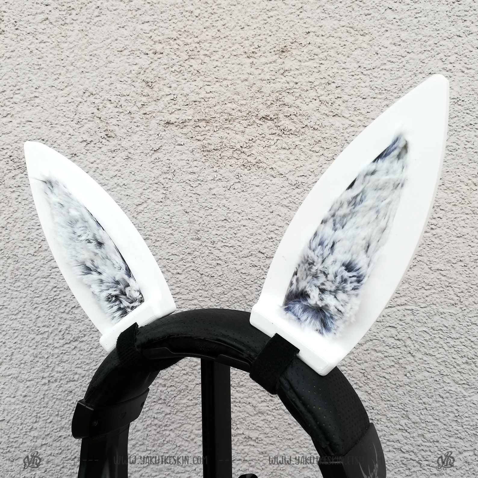 Bunny Ears for Headsets and Headphones Faux Fur Rabbit Ears | Etsy