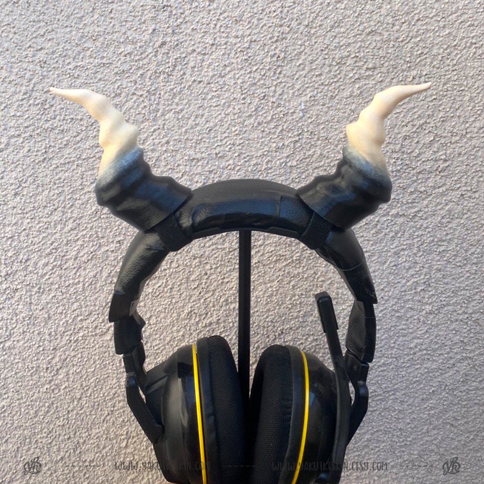 Two Color Necromancer DEMON HORNS for Headsets and Headphones - Etsy