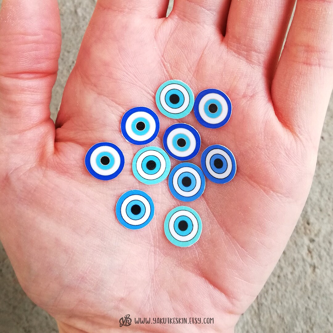 10 Tiny Evil Eye Waterproof Vinyl Sticker Pack Laptop Decal Mini ...