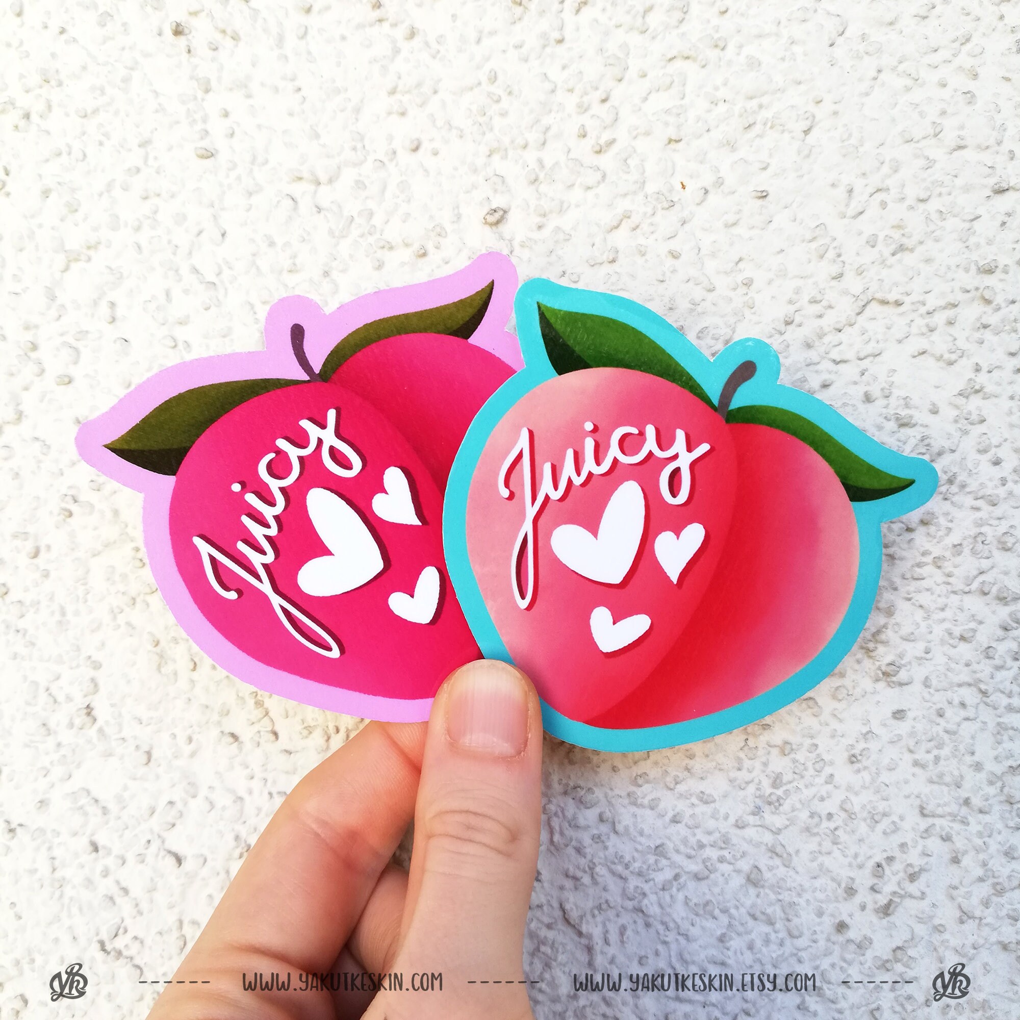 Stickers Craft Supplies & Tools Waterproof Vinyl Peach Sticker etna.com.pe