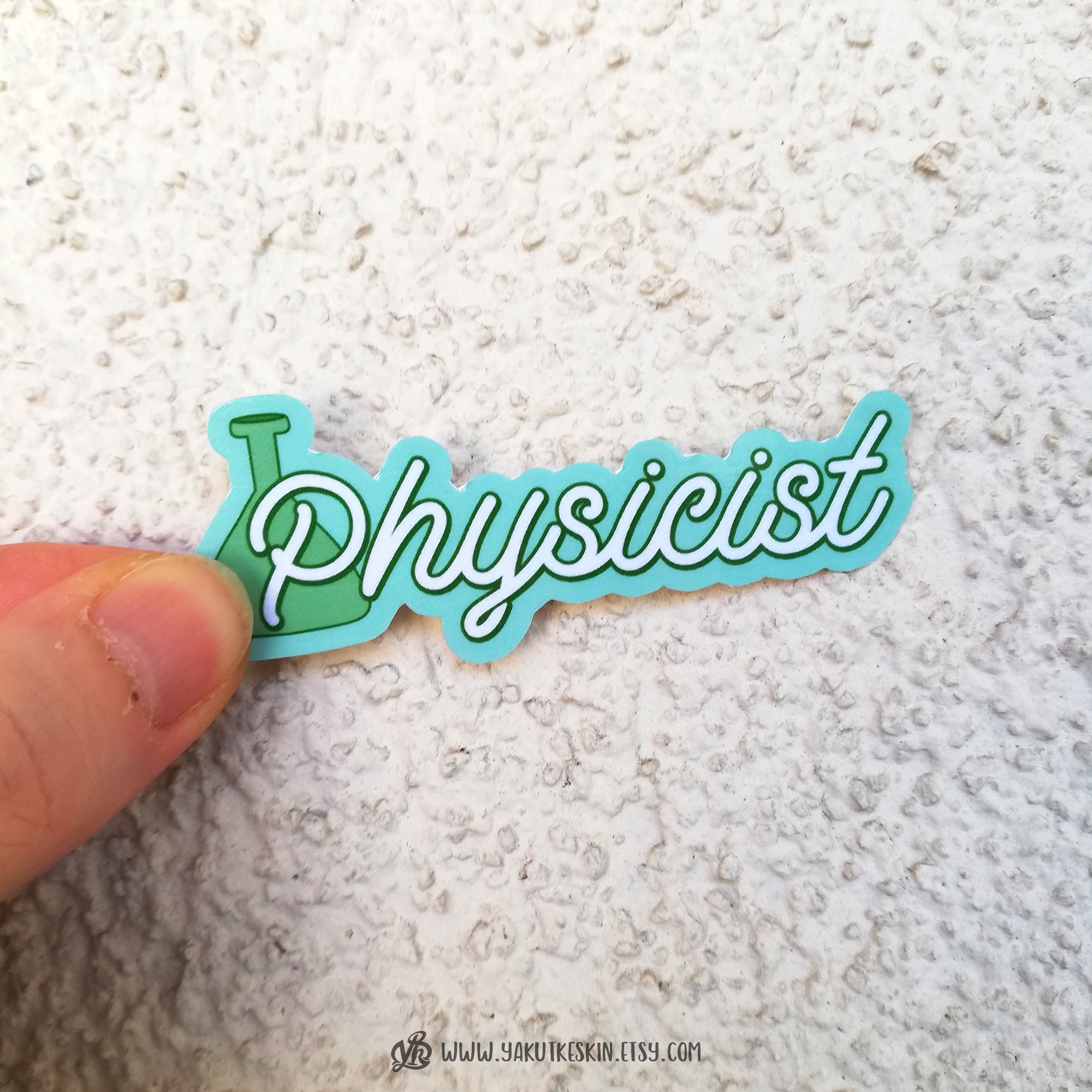 Physicist Science Waterproof Vinyl Laptop Sticker Physics Gift Decal - Etsy