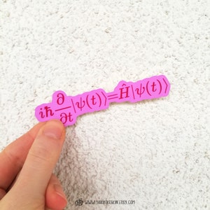 Schrödinger Equation Waterproof Sticker Science Vinyl Laptop Stickers ...