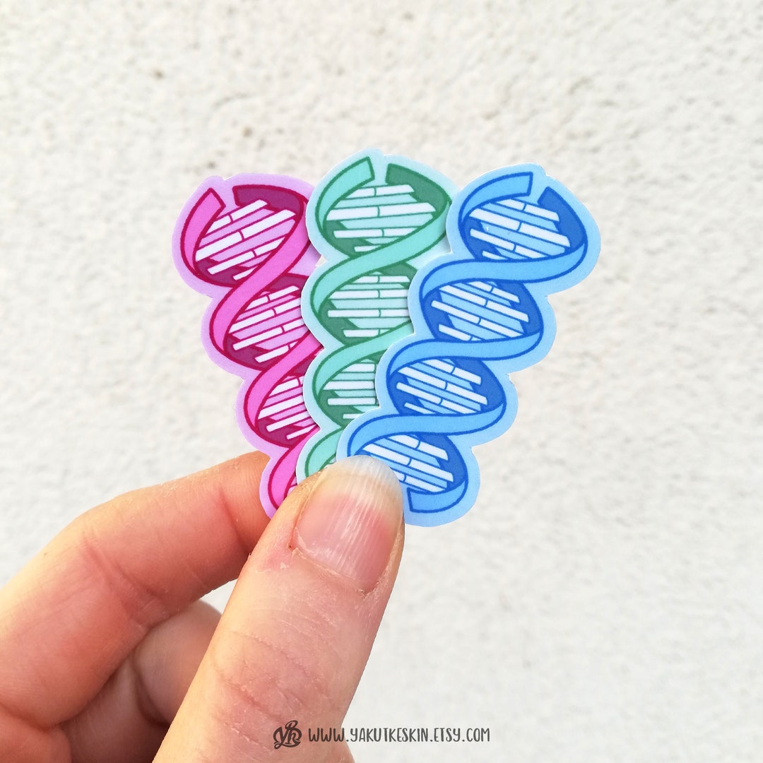 DNA Double Helix Waterproof Vinyl Laptop Science Sticker - Etsy