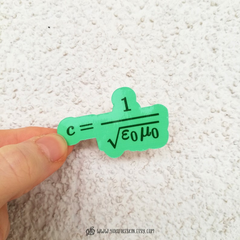 Speed of Light Lightspeed Equation Waterproof Sticker Science - Etsy