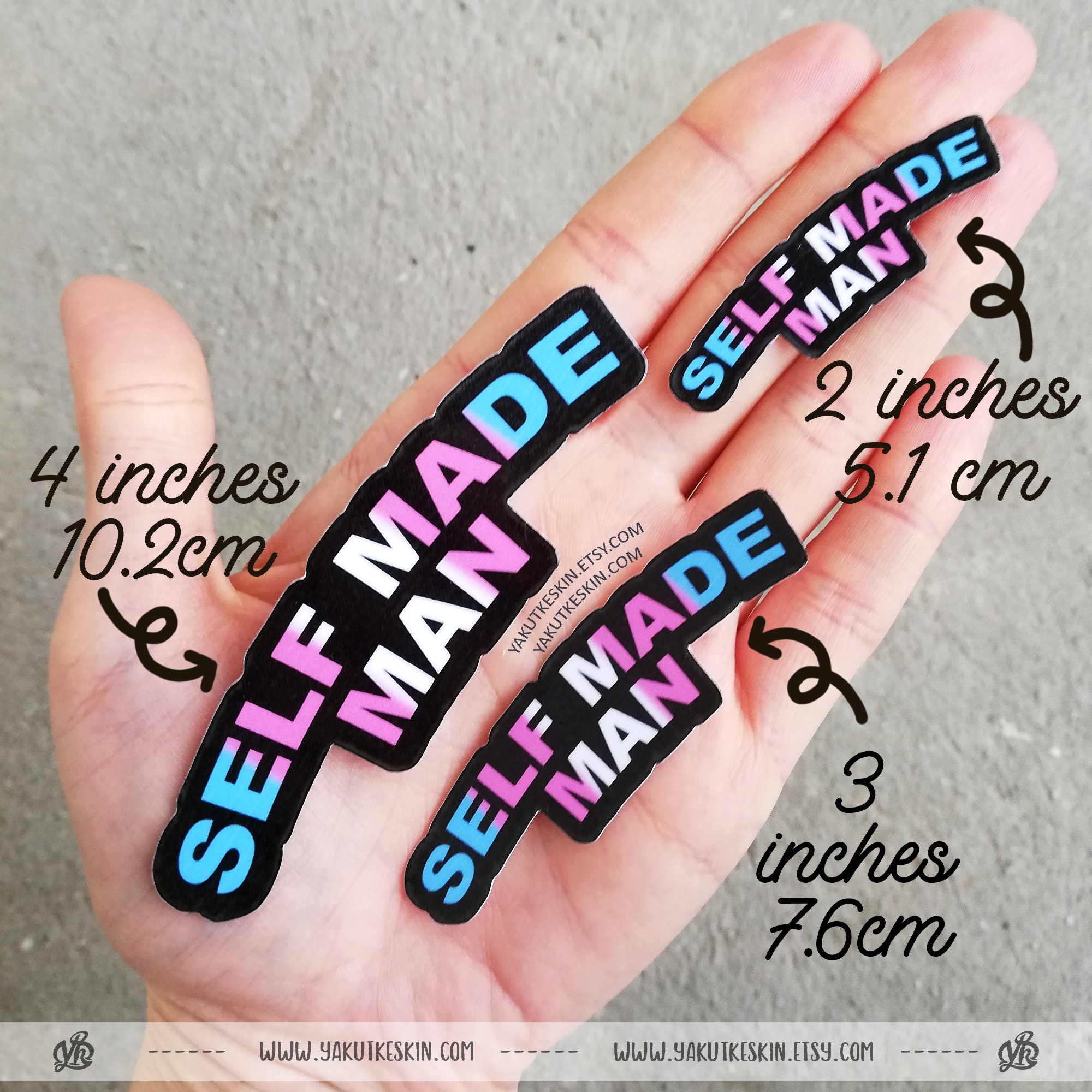 Self made man Transgender stickers waterproof vinyl pride | Etsy