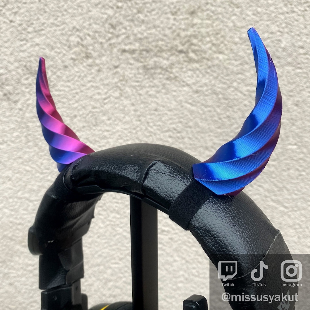 Magic Color Demon HORNS Headphone Attachment, Cute Cosplay Satyr Horns ...