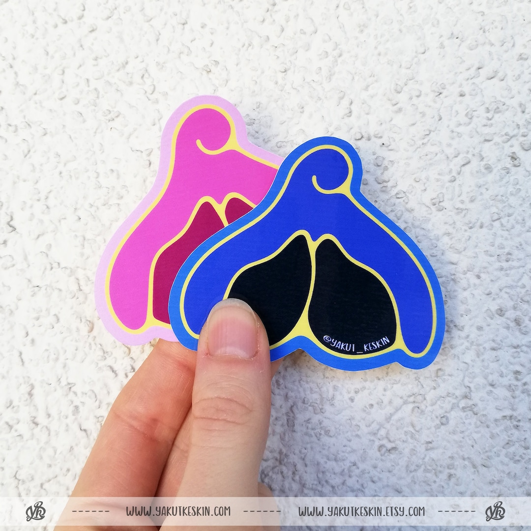 Cute Clitoris Art Sticker Self Care Erotic Mature Lesbian Art Etsy