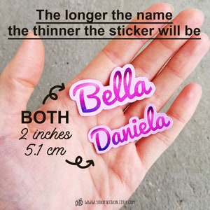 Cute Custom Name Stickers Waterproof Vinyl Sticker Aesthetic Laptop ...