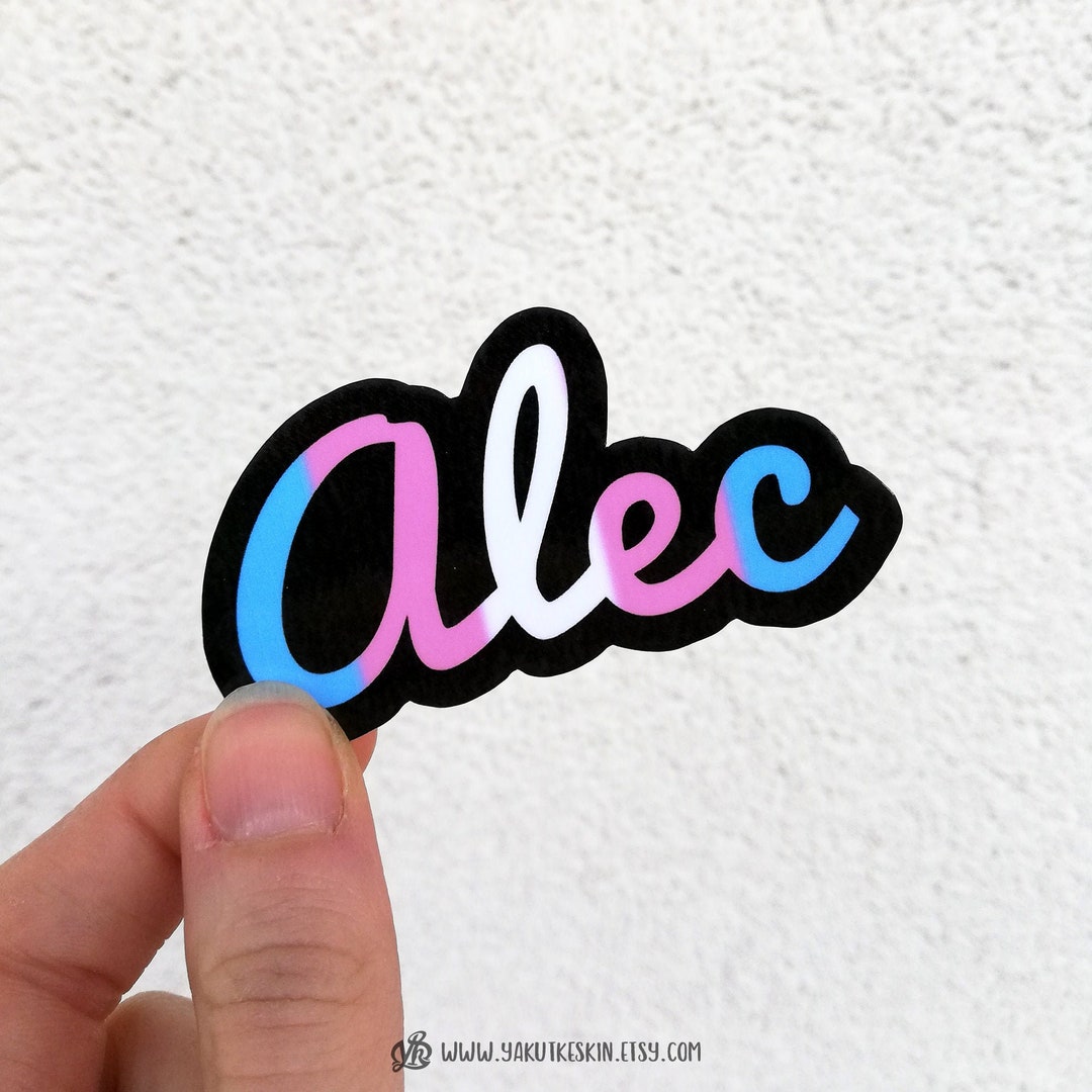 Custom Transgender Name Stickers Waterproof Vinyl Pride Sticker for ...