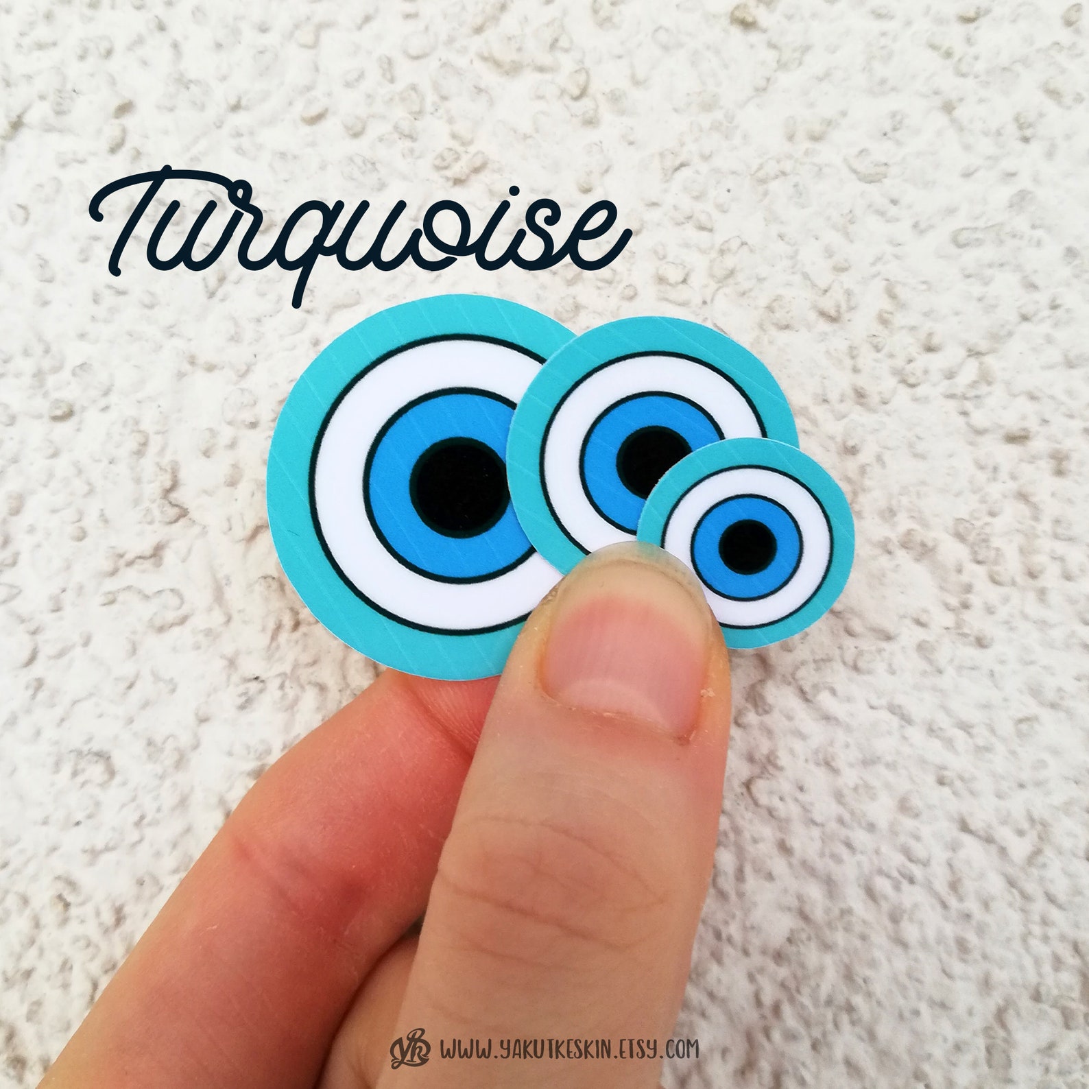 Set of Evil Eye Waterproof Vinyl Stickers Pack Laptop Decal - Etsy