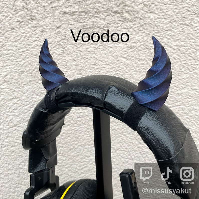 Curved Demon Imp HORNS for Headphones Wiccan Gothic Satyr - Etsy