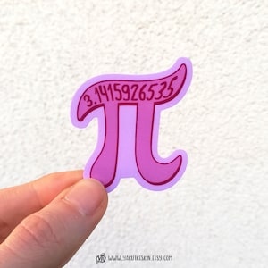 Pi Sticker Science Math Stickers Waterproof Vinyl Pi Day Math Teacher ...