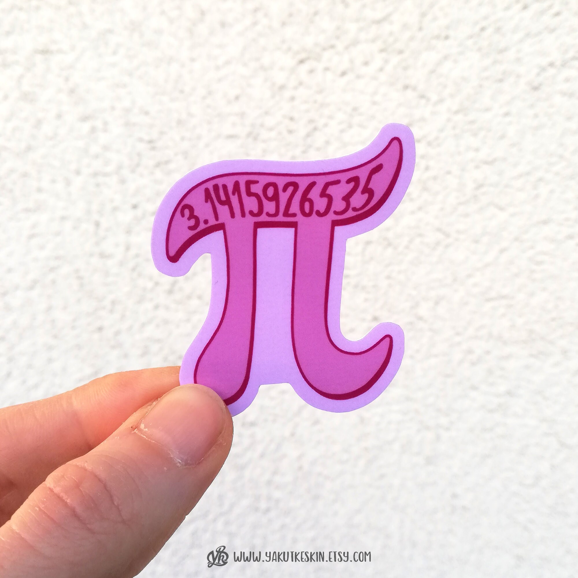 Pi sticker science math stickers waterproof vinyl pi day math | Etsy