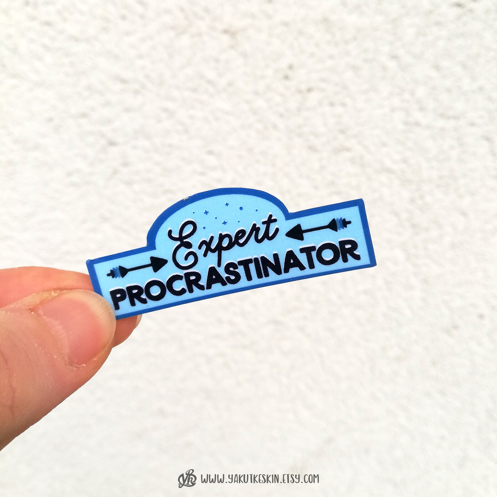 Procrastinator Funny Waterproof Vinyl Laptop Sticker - Etsy